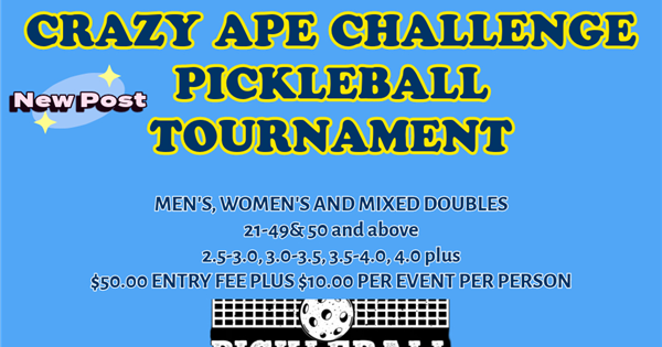 Crazy Ape Challenge-DIP | Pickleball Tournament | Bounce