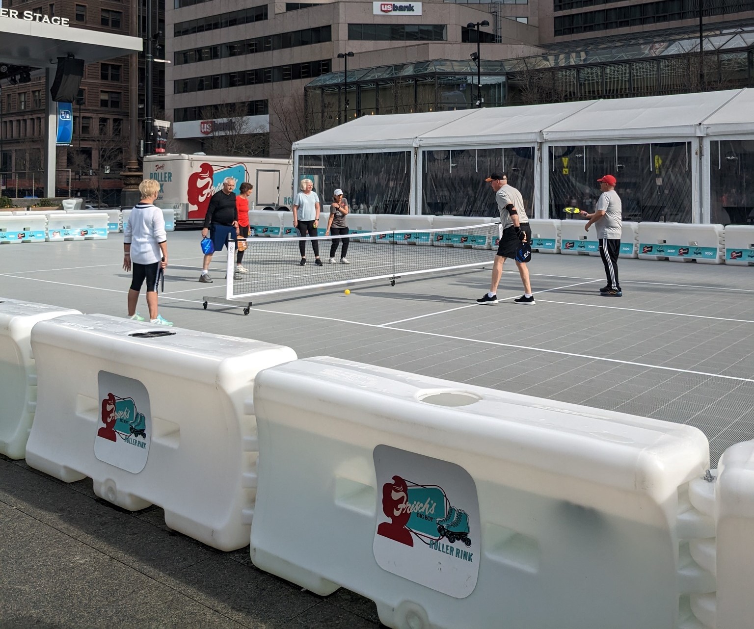 Pickleball at Frisch's Roller Rink at Fountain Square | Bounce